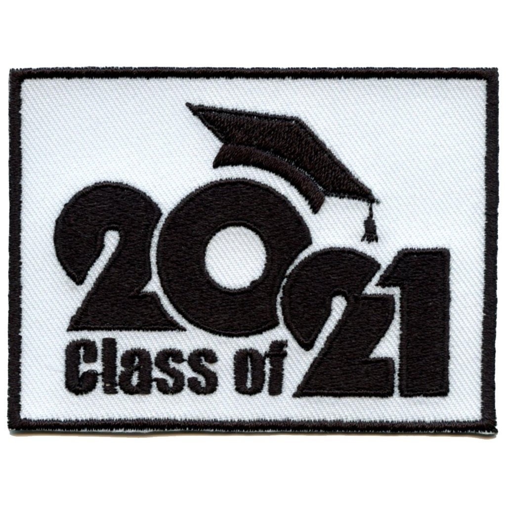 Class of 2021 Script Patch Graduation Cap Embroidered Iron on | Etsy