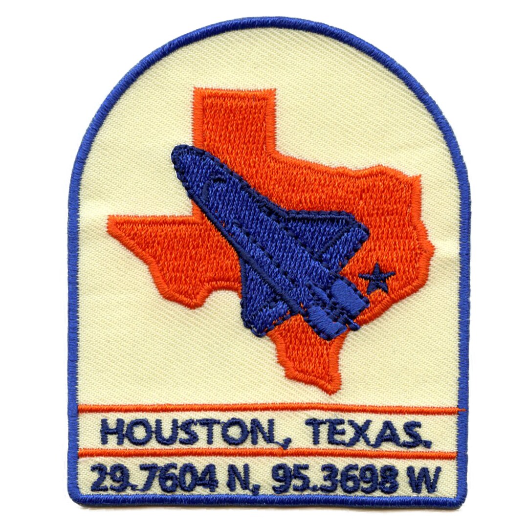 Texas State Rocket Patch Houston Area Embroidered Iron on CF7 - Etsy