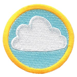 Weather Prediction Badge Patch Storm Wilderness Scout Sash Iron on ...