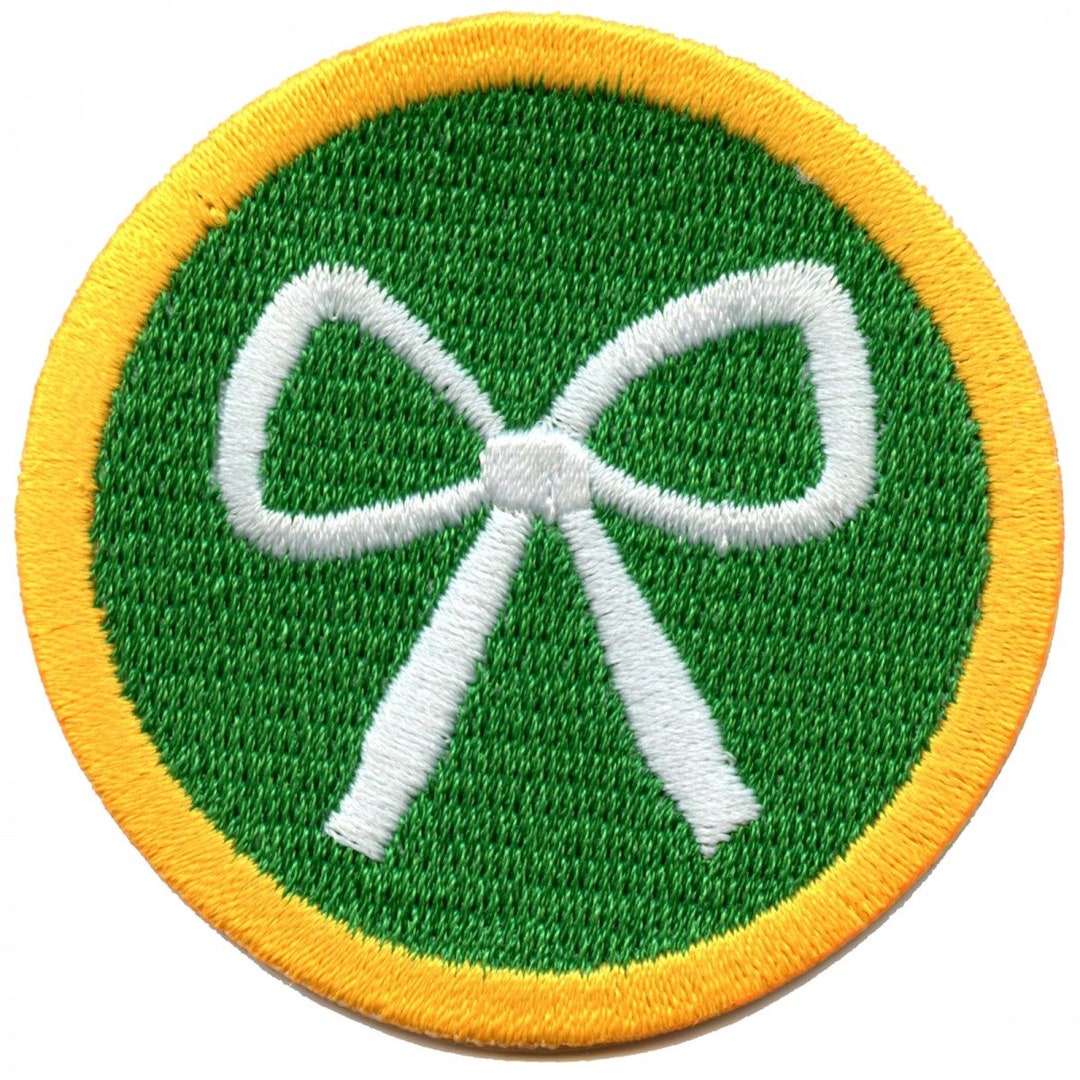 Shoelace Tying Badge Knot Wilderness Scout Sash Patch Iron on ...
