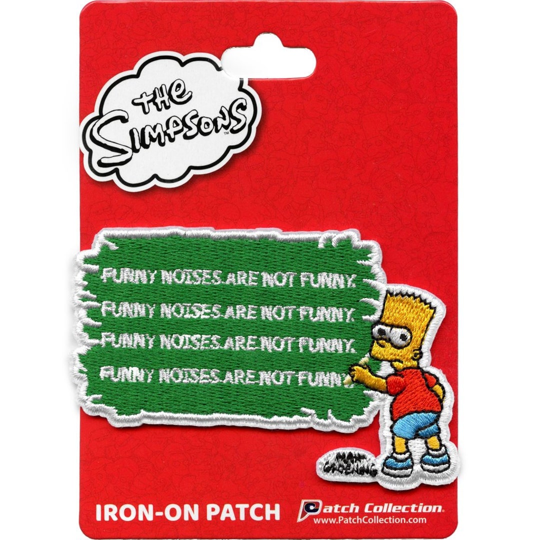 The Simpsons Bart Writing on Chalkboard Patch Embroidered Iron on BC6 ...