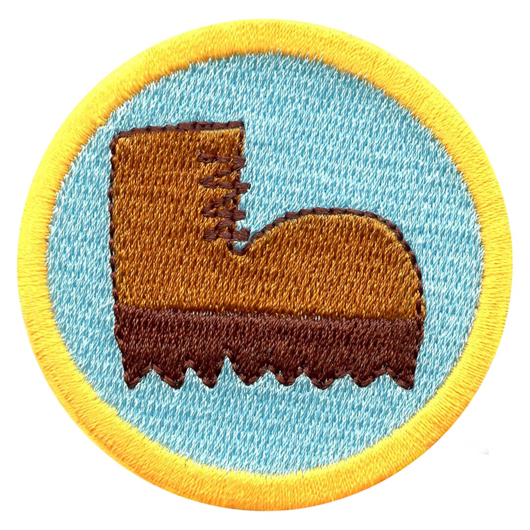 Hiking Badge Patch Climbing Wilderness Scout Sash Iron on Embroidered ...
