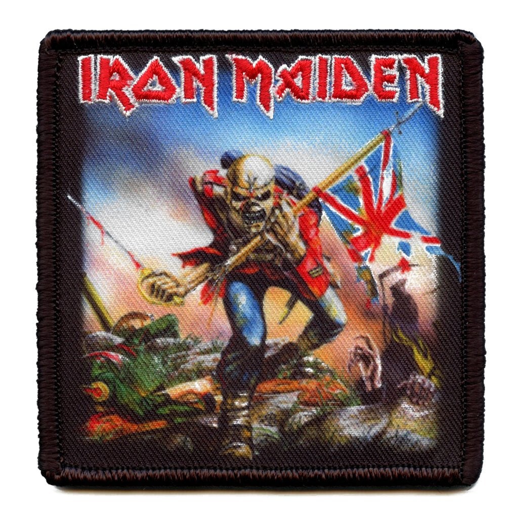 Official Iron Maiden Patch British Flag Embroidered Iron on EH3 - Etsy