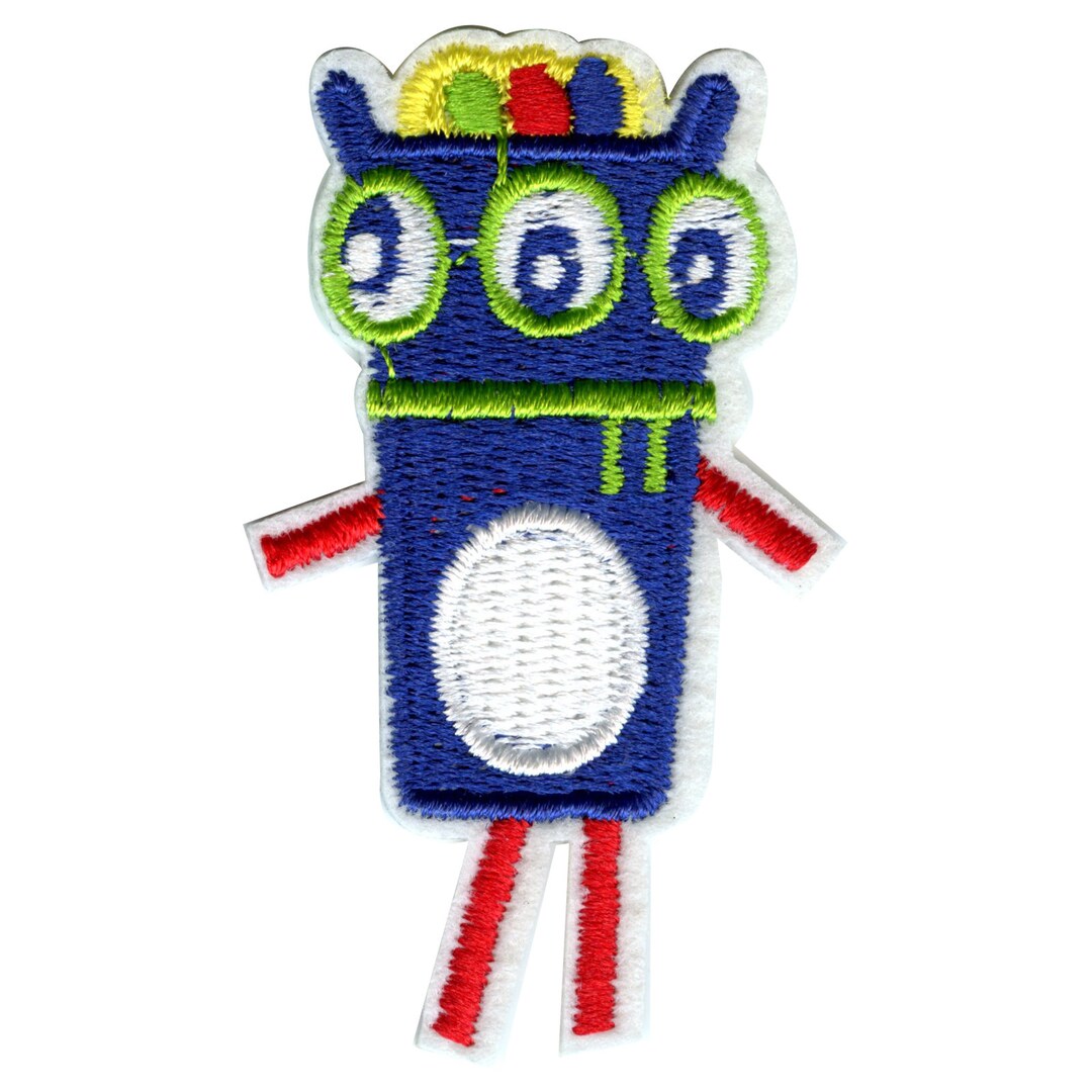 Alien Robot Patch Outer Space Embroidered Iron on Small EE3 - Etsy