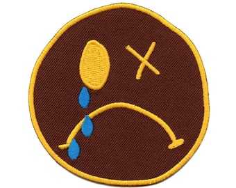 Brown Dead Sad French Fries Face Patch Embroidered Iron on BD2 | Etsy