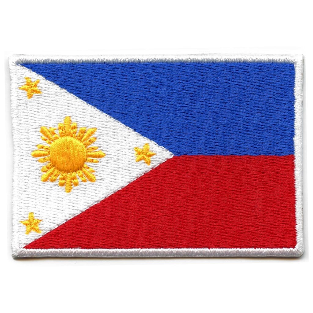 Philippines Flag Patch Country Pride Embroidered Iron on AF4 - Etsy UK