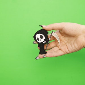 Grim Reaper Dabbing Patch Death Pose Embroidered Iron on AA8 - Etsy