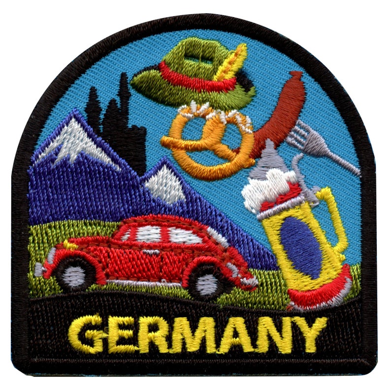 Germany Travel Patch Europe Badge Embroidered Iron on AE4 | Etsy
