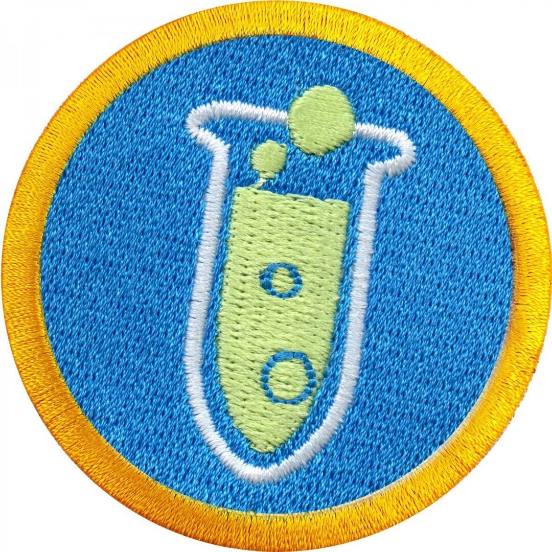 Chemistry Merit Badge Science Wilderness Scout Sash Patch Iron on ...