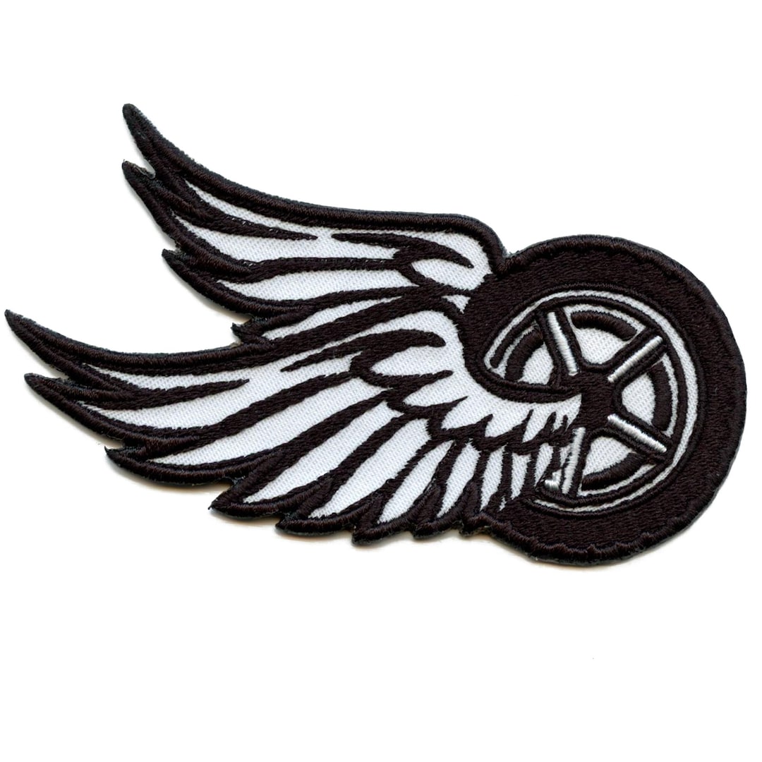 Bike Wheel Wings Patch Ride Culture Biker Embroidered Iron on AC1 - Etsy