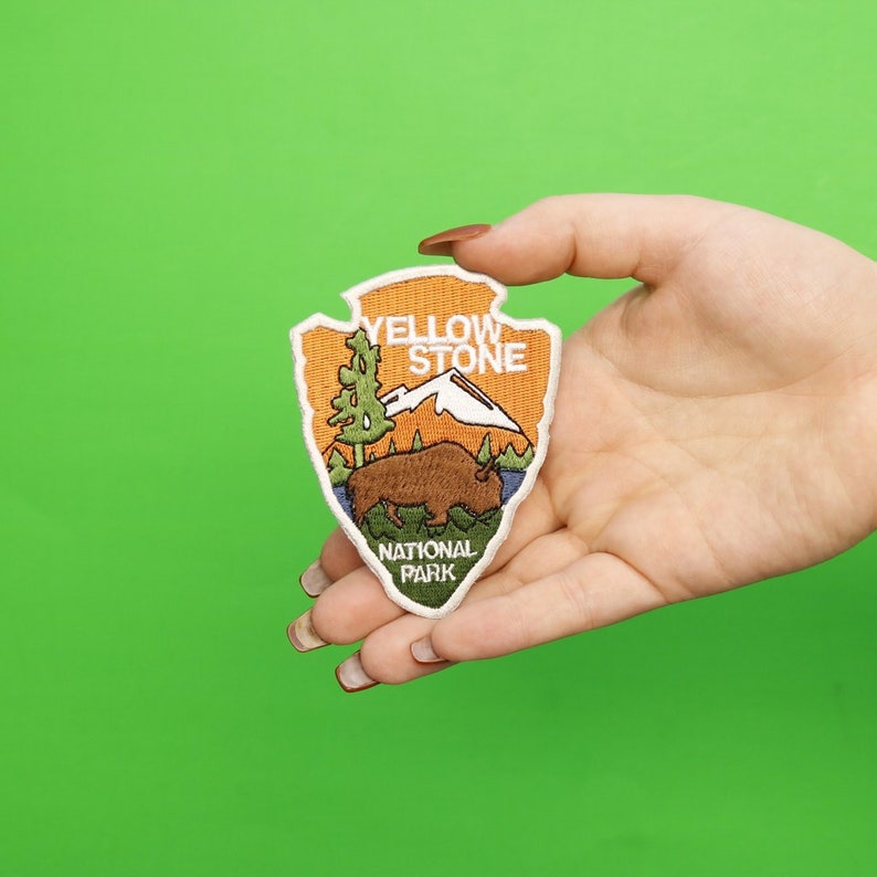 Yellowstone National Park Arrowhead Patch Travel Embroidered - Etsy
