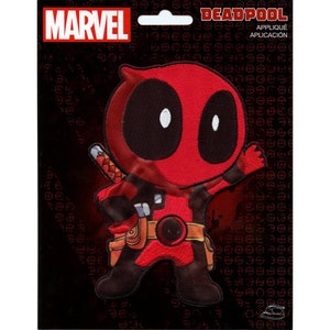 Marvel Animated Deadpool Patch Character Embroidered Iron on Applique ...
