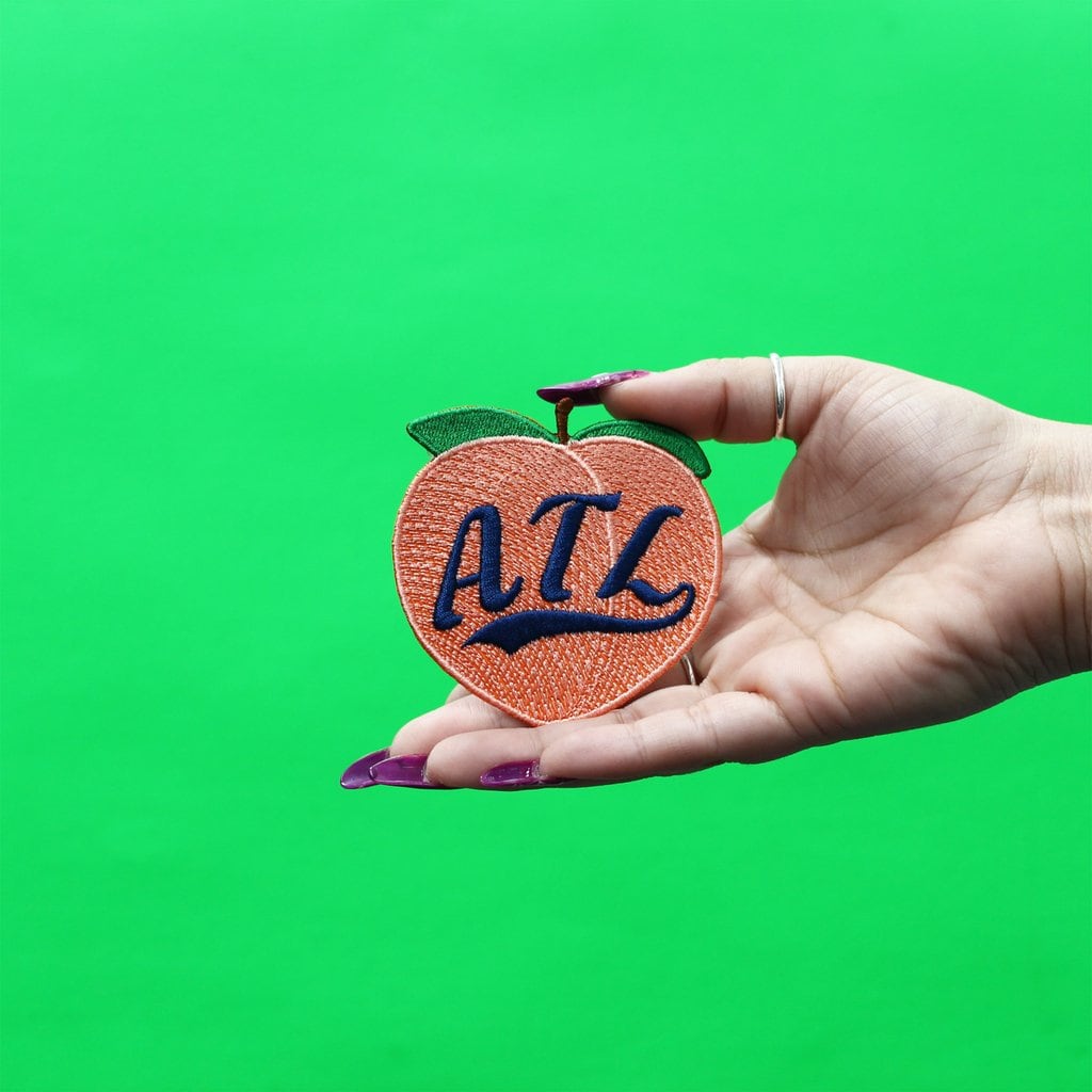 ATL Peach Patch Atlanta Georgia Embroidered Iron on AG2 - Etsy