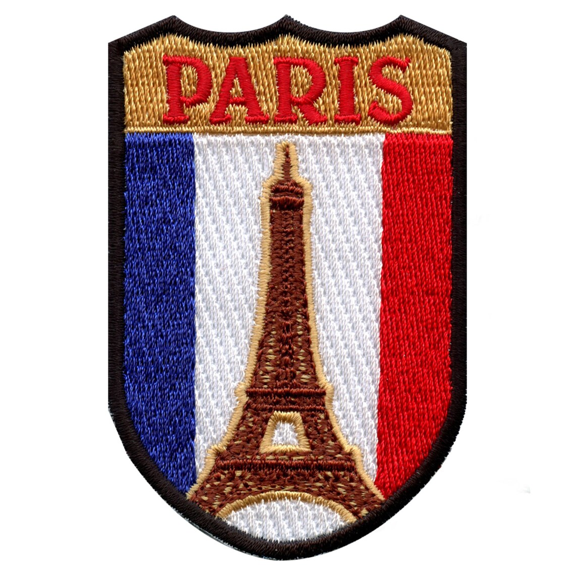 Paris France Patch Travel Shield Badge Embroidered Iron on AE4 | Etsy