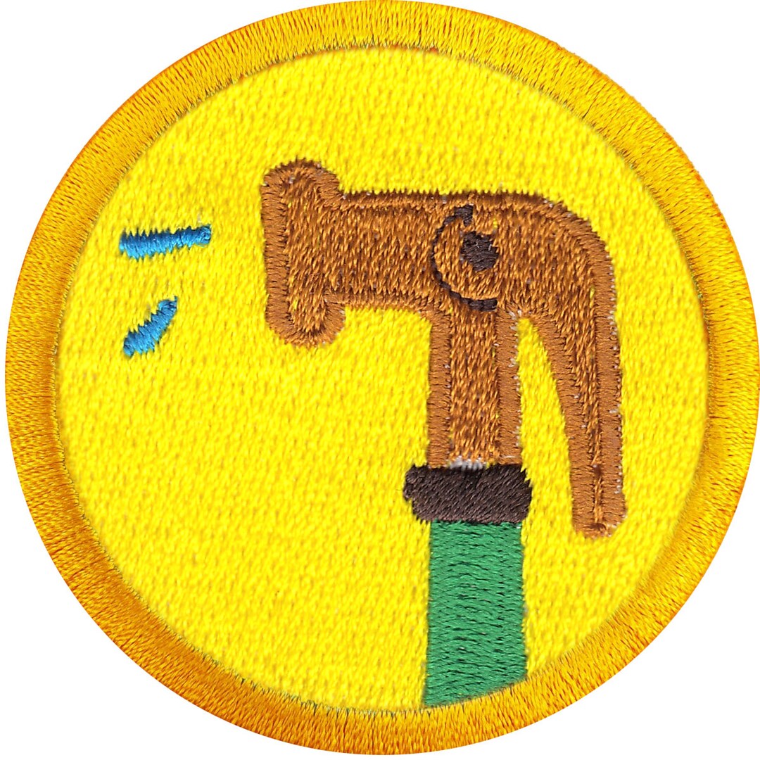 Plant Watering Badge Patch Wilderness Scout Sash Iron on Embroidered ...
