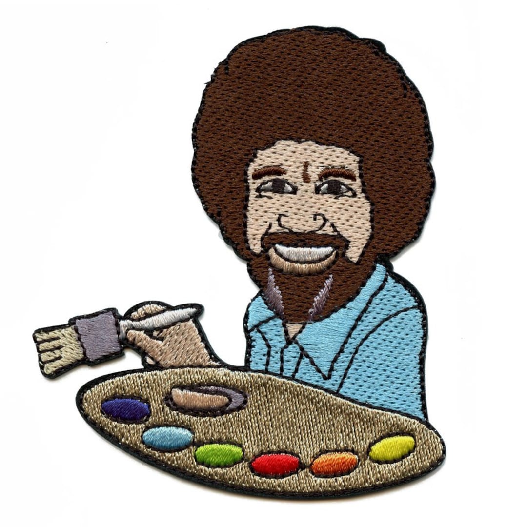 Bob Ross Official Patch Collection Exclusive Paint Embroidered Iron on ...