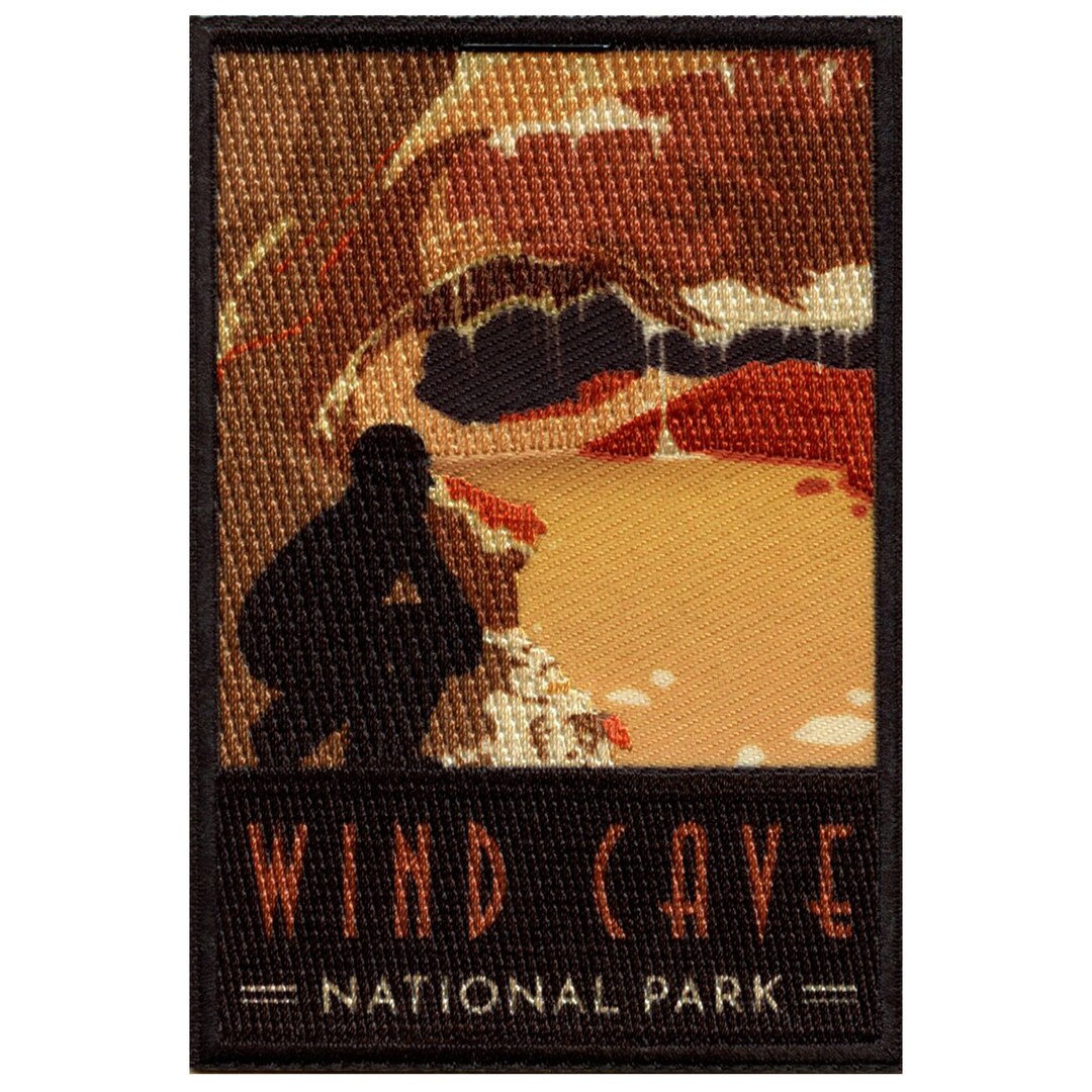 Wind Cave National Park Patch South Dakota Travel Calcite Embroidered ...