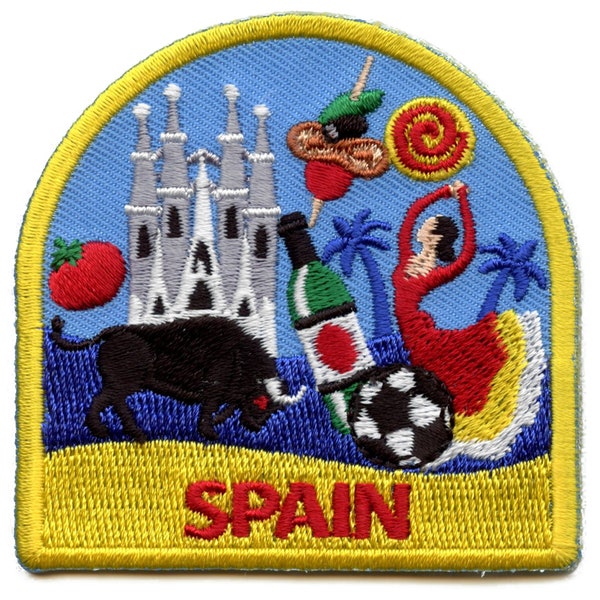 Embroidered Spain Patch - Etsy