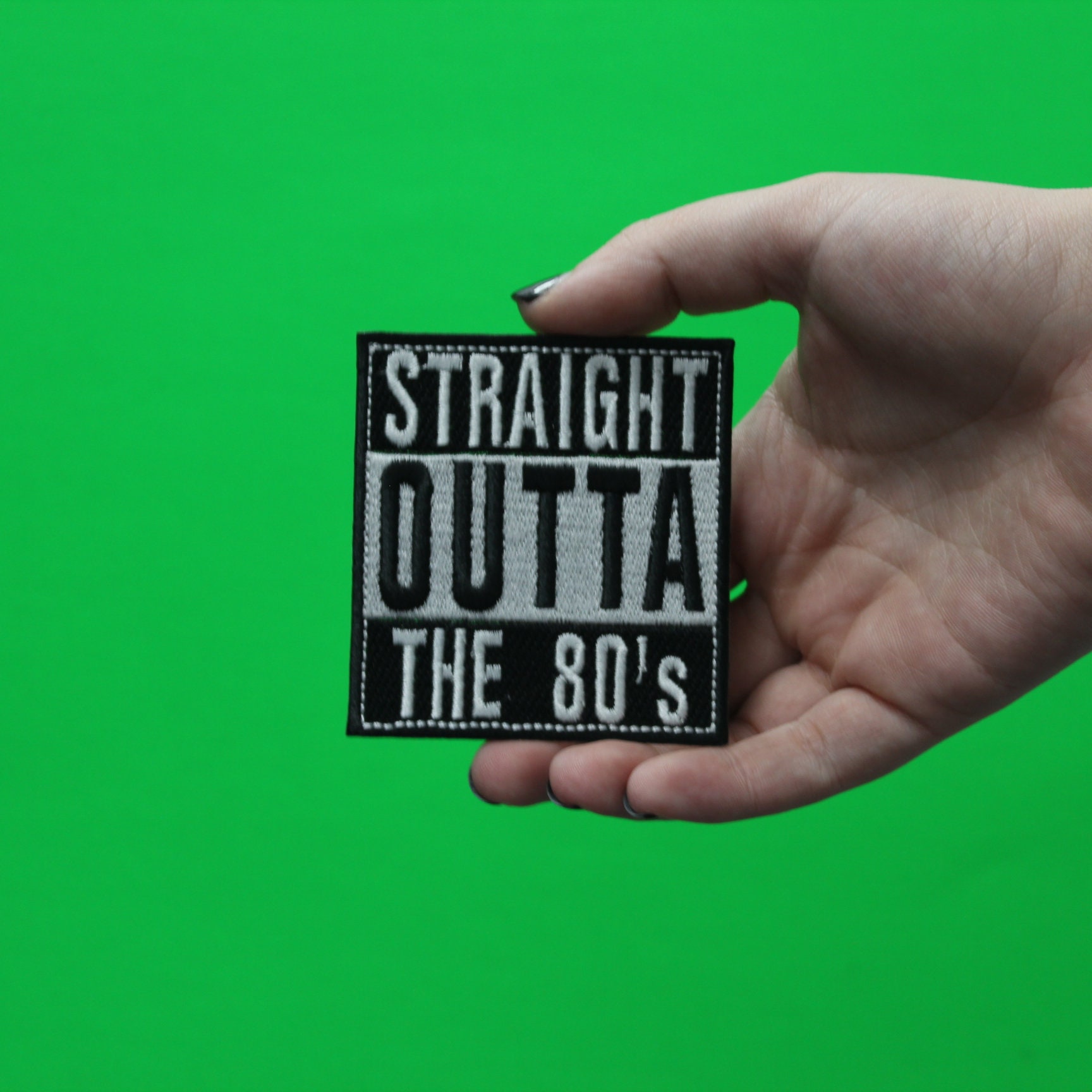 Straight Outta the 80s Patch Generation Embroidered Iron on - Etsy