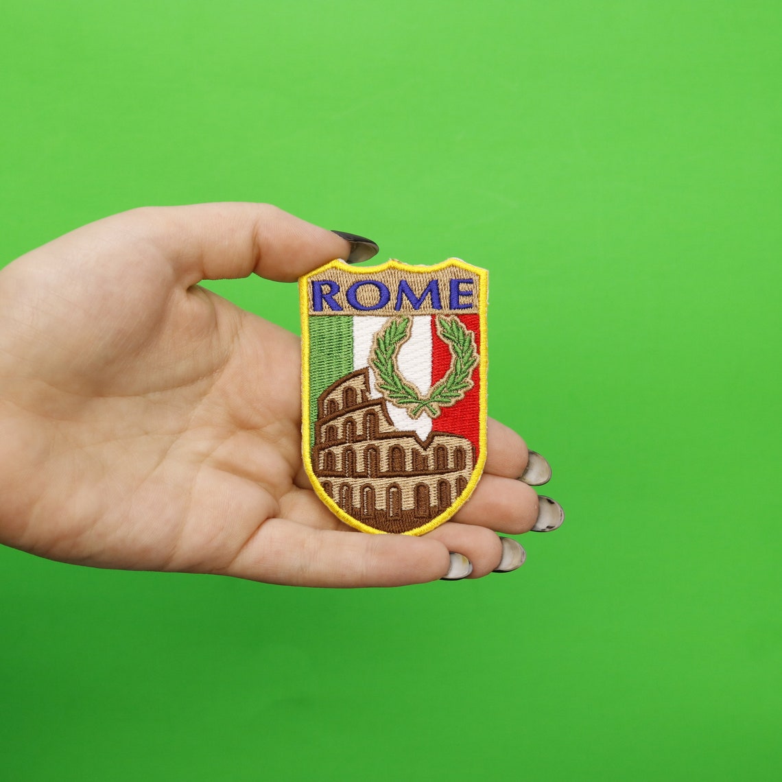 Rome Italy Patch Travel Shield Badge Embroidered Iron on AE4 - Etsy