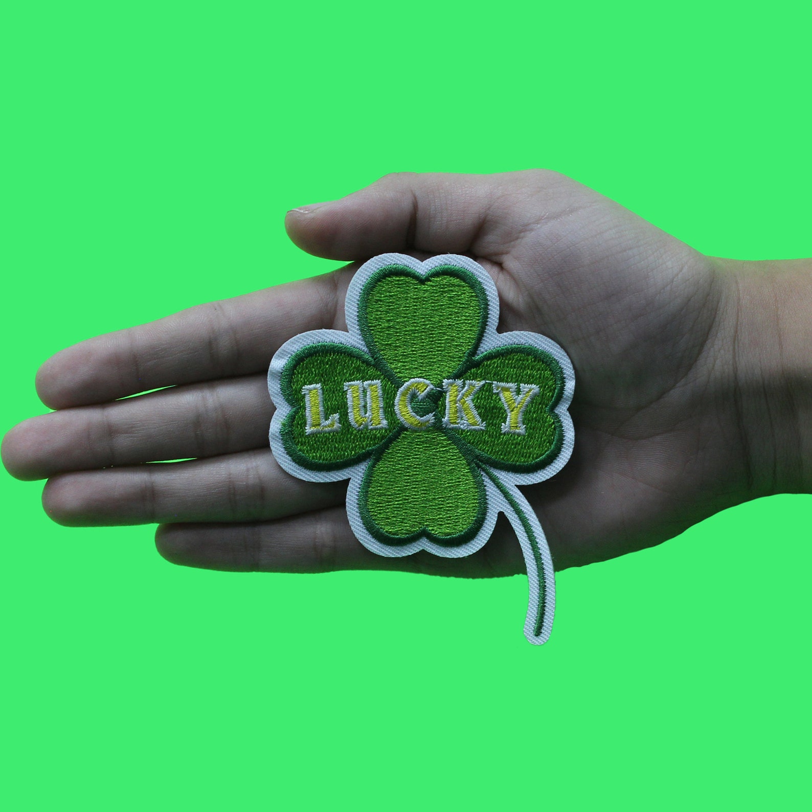 Lucky Shamrock Clover Patch Irish Holiday Flower Embroidered Iron on ...