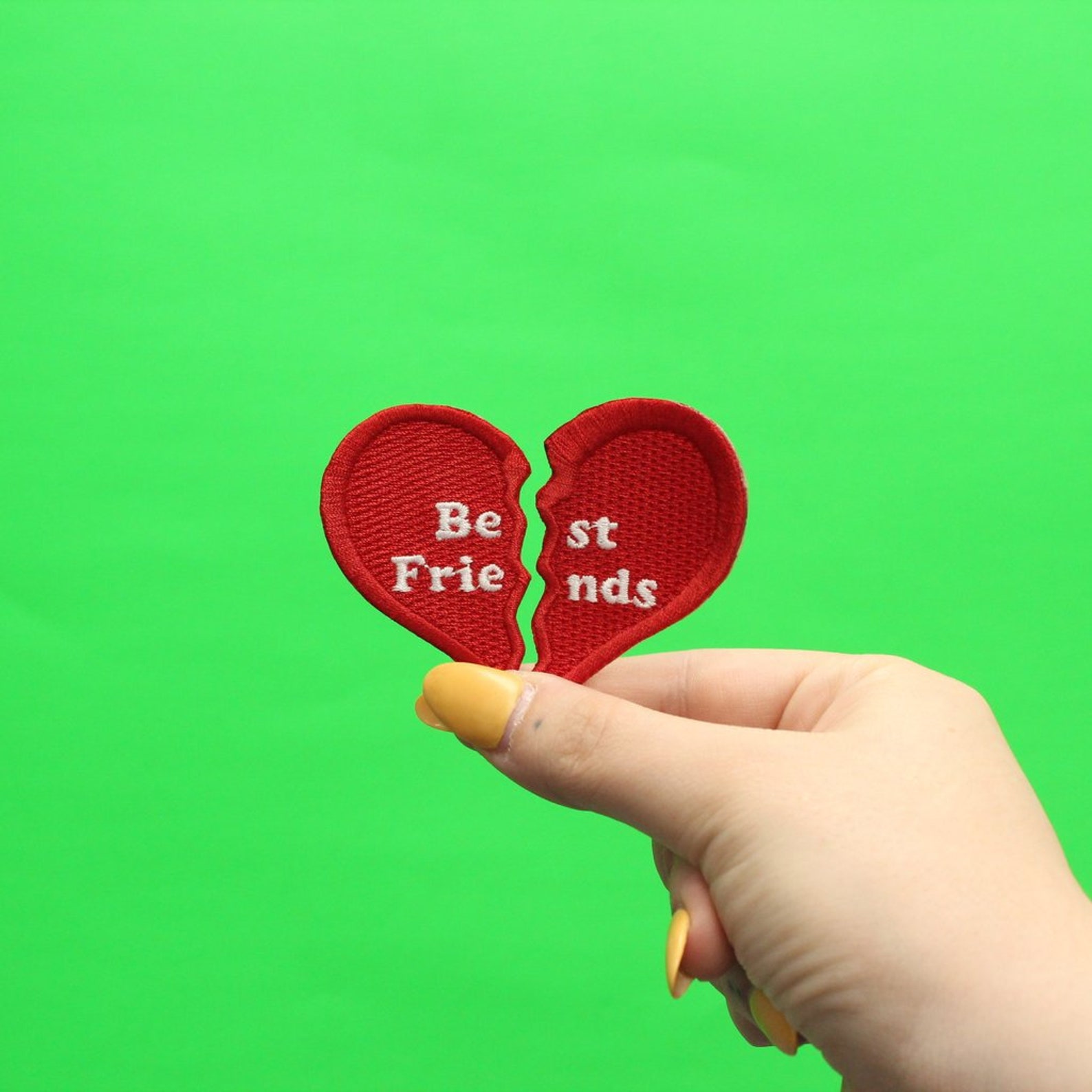 Best Friends Broken Heart Patch Alternative Iron on Set AF7 - Etsy