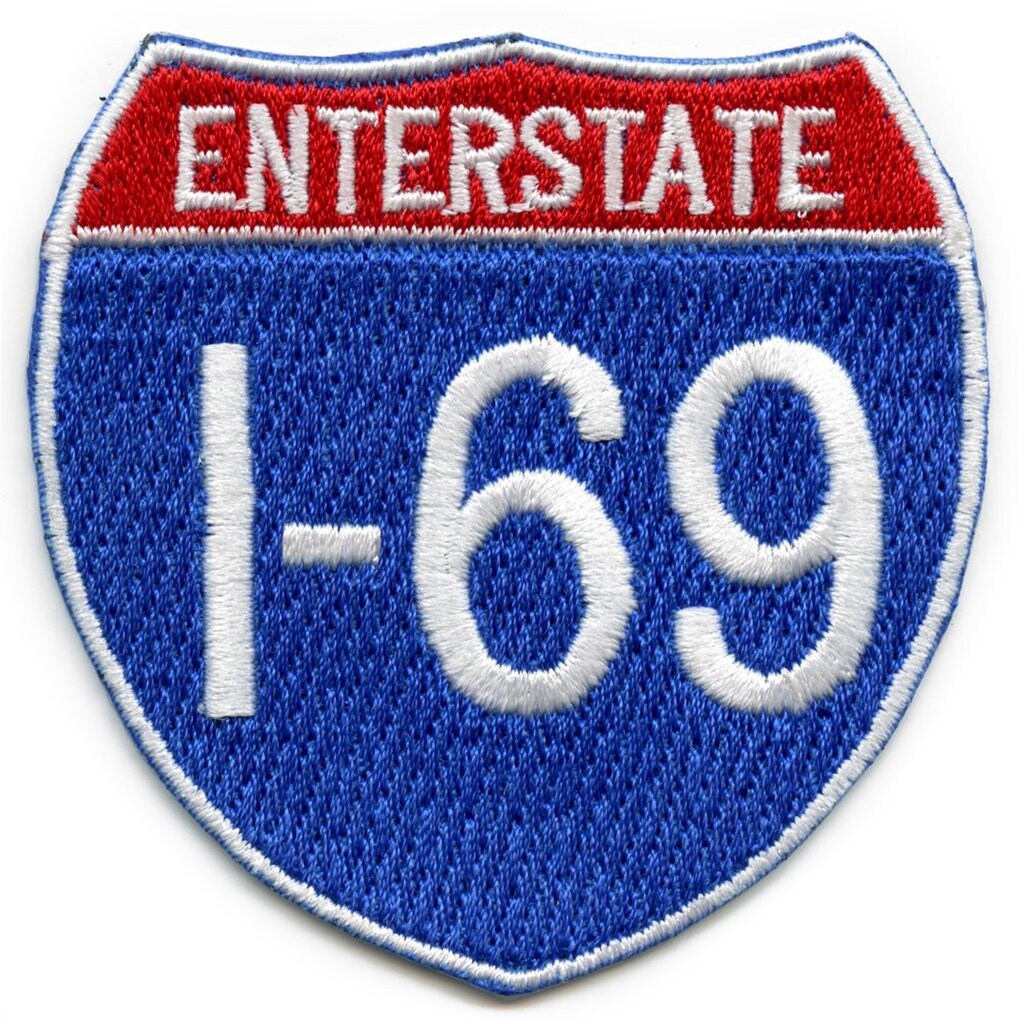 Funny Enterstate I-69 Highway Sign Patch Embroidered Iron on - Etsy