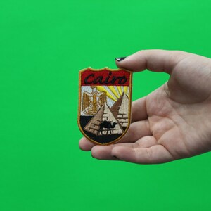 Cairo Egypt Shield Patch Travel Embroidered Iron on BG7 - Etsy