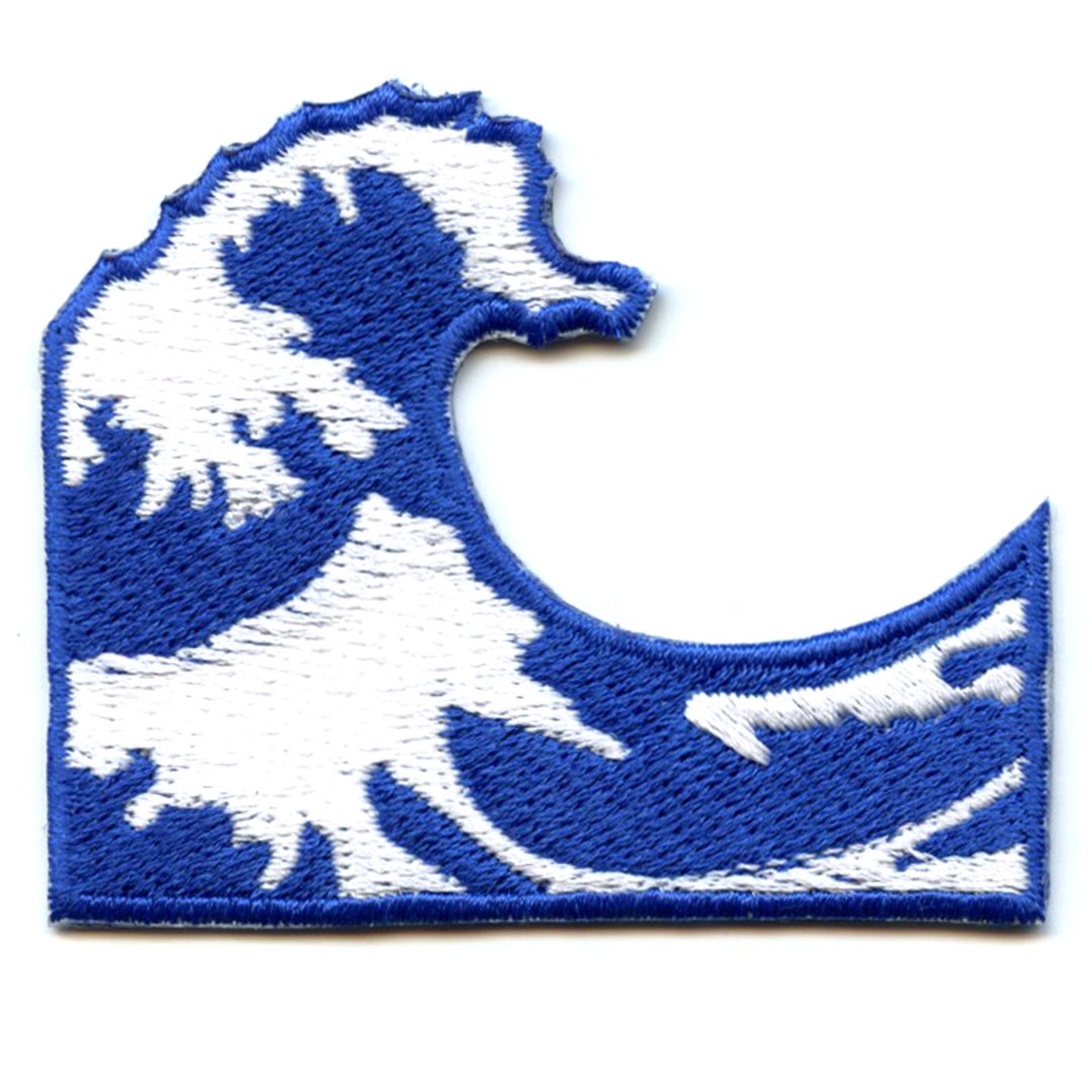The Great Wave Patch Japanese Kanagawa Embroidered Iron on AD5 - Etsy