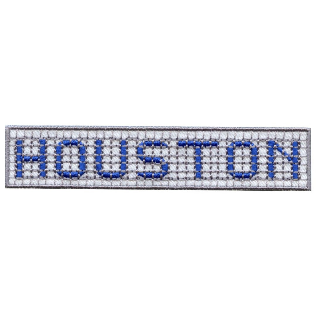 Houston Blue Tile Curb Patch Street Sign Iron on Embroidered BE8 - Etsy