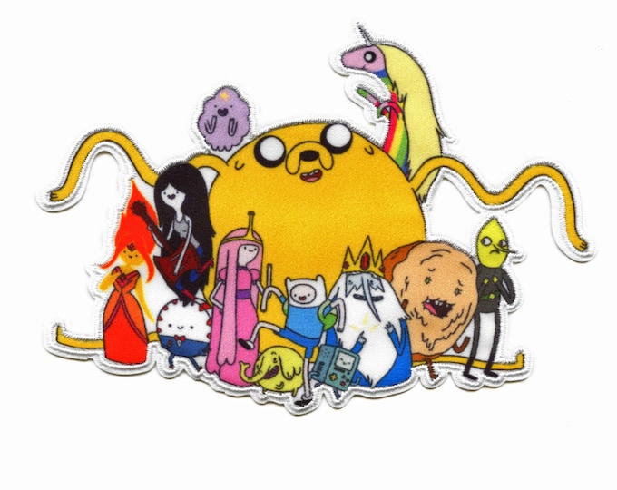 Adventure Time Group Photo Patch Cartoon Network Animation Embroidered ...