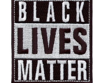 Black Lives Matter Fist Patch Iron on BLM Embroidered for | Etsy