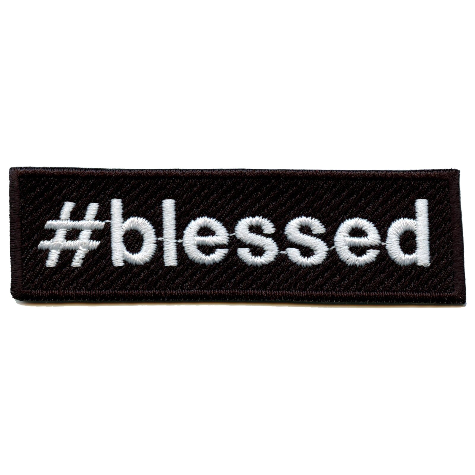Hashtag Blessed Patch Saying Badge Tag Embroidered Iron on BF6 - Etsy