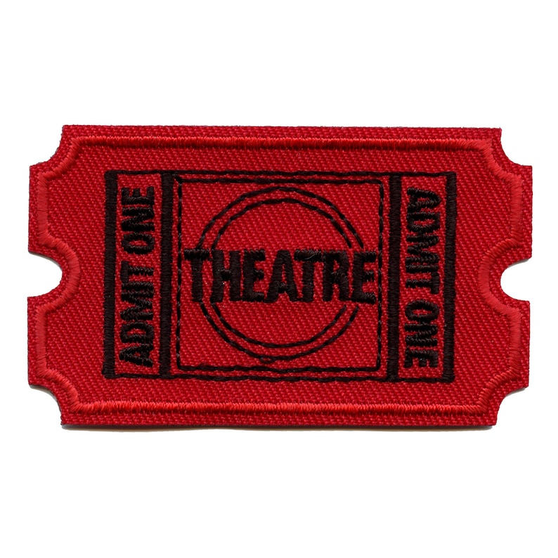 Movie Theatre Ticket Patch Admit One Film Embroidered Iron on BB3 - Etsy