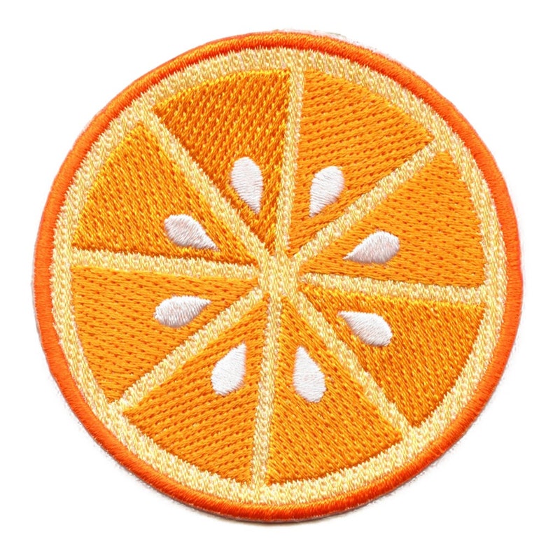 Orange Iron on Patch - Etsy