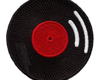 Vinyl Record on Turntable Patch Music Audiophile Iron on Patch - Etsy