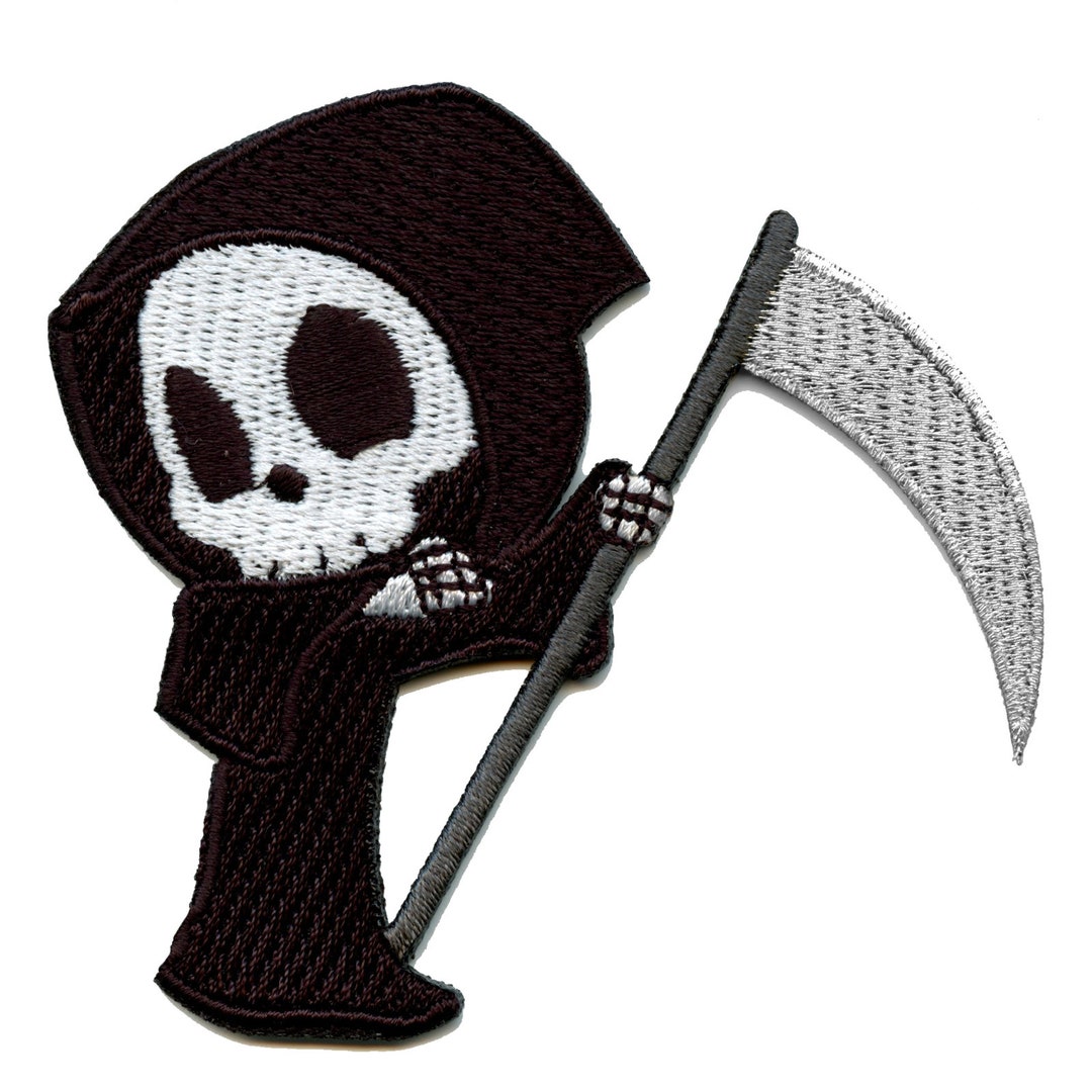 Grim Reaper Dabbing Patch Death Pose Embroidered Iron on AA8 - Etsy