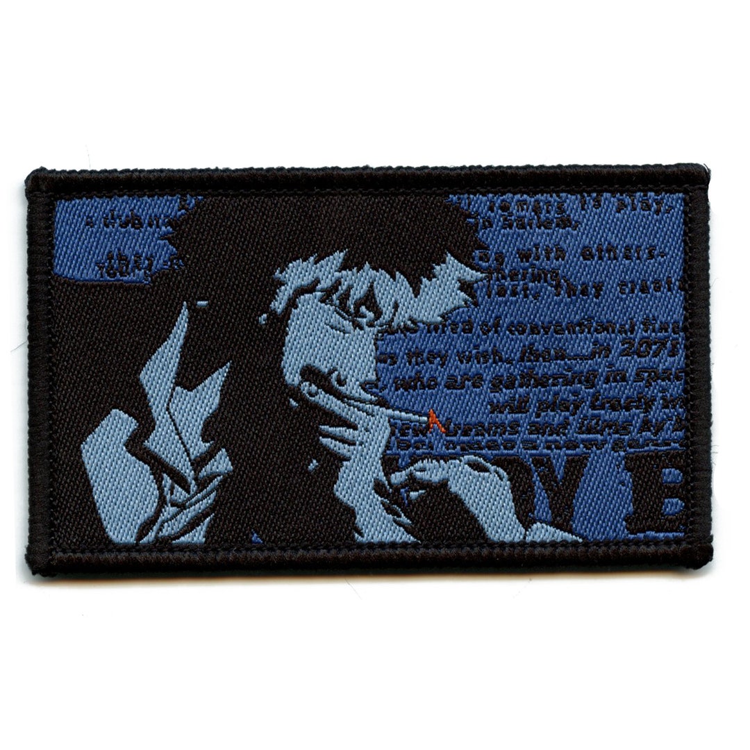Cowboy Bebop Spike Blue Patch Anime Bounty Western Woven Iron on CF2 - Etsy