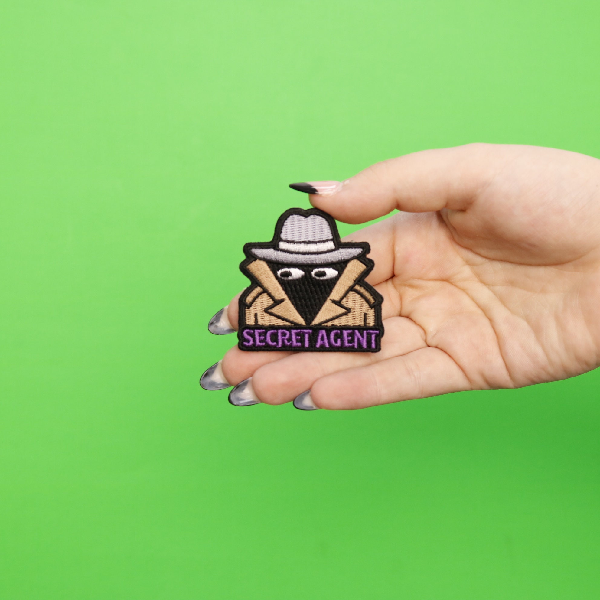 Secret Agent Patch Detective Trench Coat Spy Embroidered Iron on CH6 - Etsy