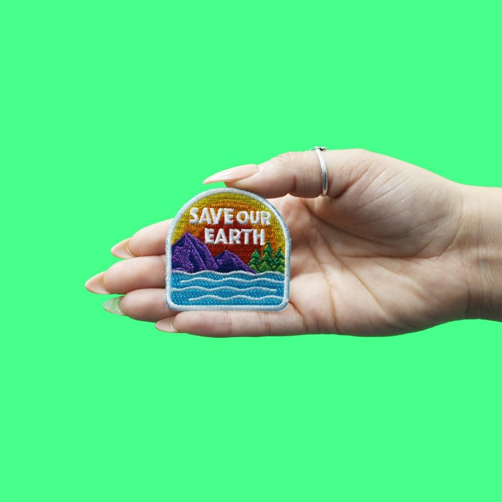 Save Our Earth Patch Clean Planet Embroidered Iron On BF4 | Etsy