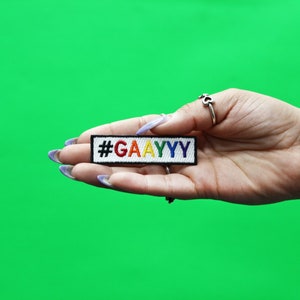 GAY Hashtag Patch LGBTQ+ Embroidered Iron on BF6 - Etsy