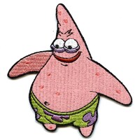 Spongebob Squarepants Shocked Patrick Patch Nickelodeon Cartoon TV ...