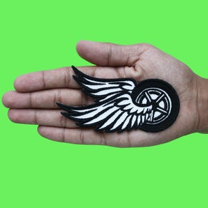 Bike Wheel Wings Patch Ride Culture Biker Embroidered Iron on AC1 - Etsy