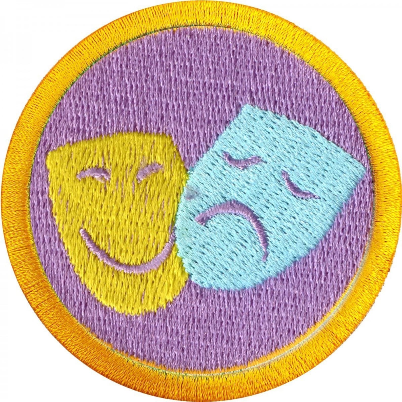 Theater Acting Badge Patch Wilderness Scout Sash Iron on Embroidered ...