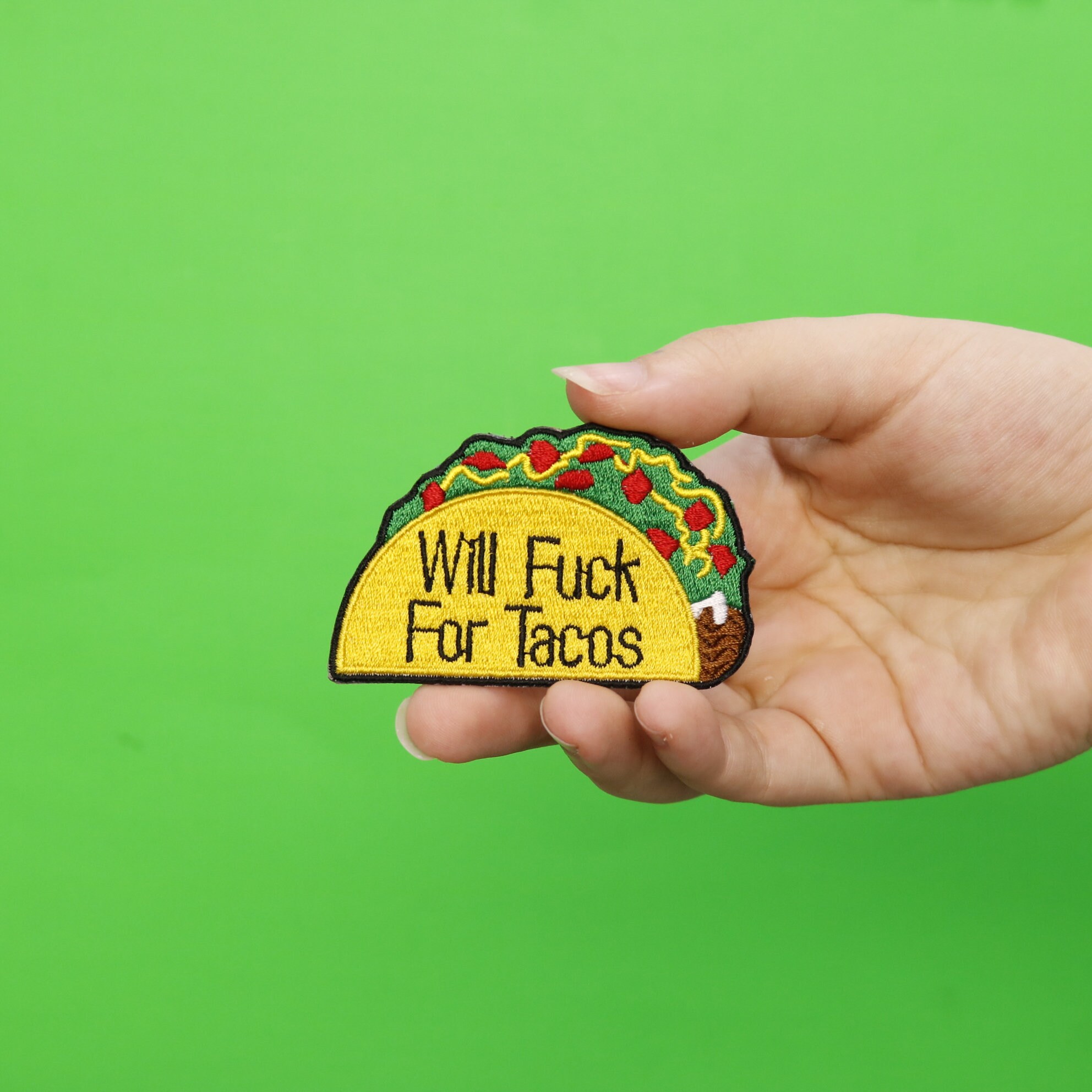 Will Fck for Tacos Patch Funny Meme Embroidered Iron on AE8 - Etsy