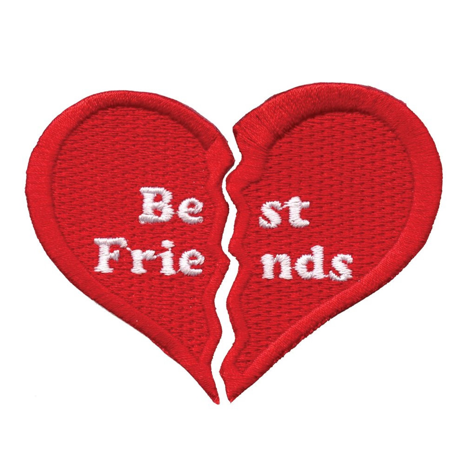 Best Friends Broken Heart Patch Alternative Iron on Set AF7 - Etsy UK