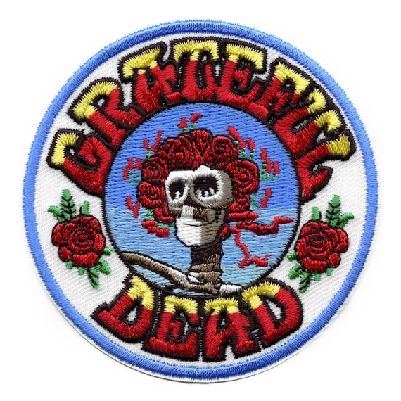 Grateful Dead Patch Skull Rose Logo Embroidered Iron on ED6 | Etsy