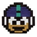 Mega Man Pixel Face Patch Capcom Classic Game Embroidered Iron on AE7 ...