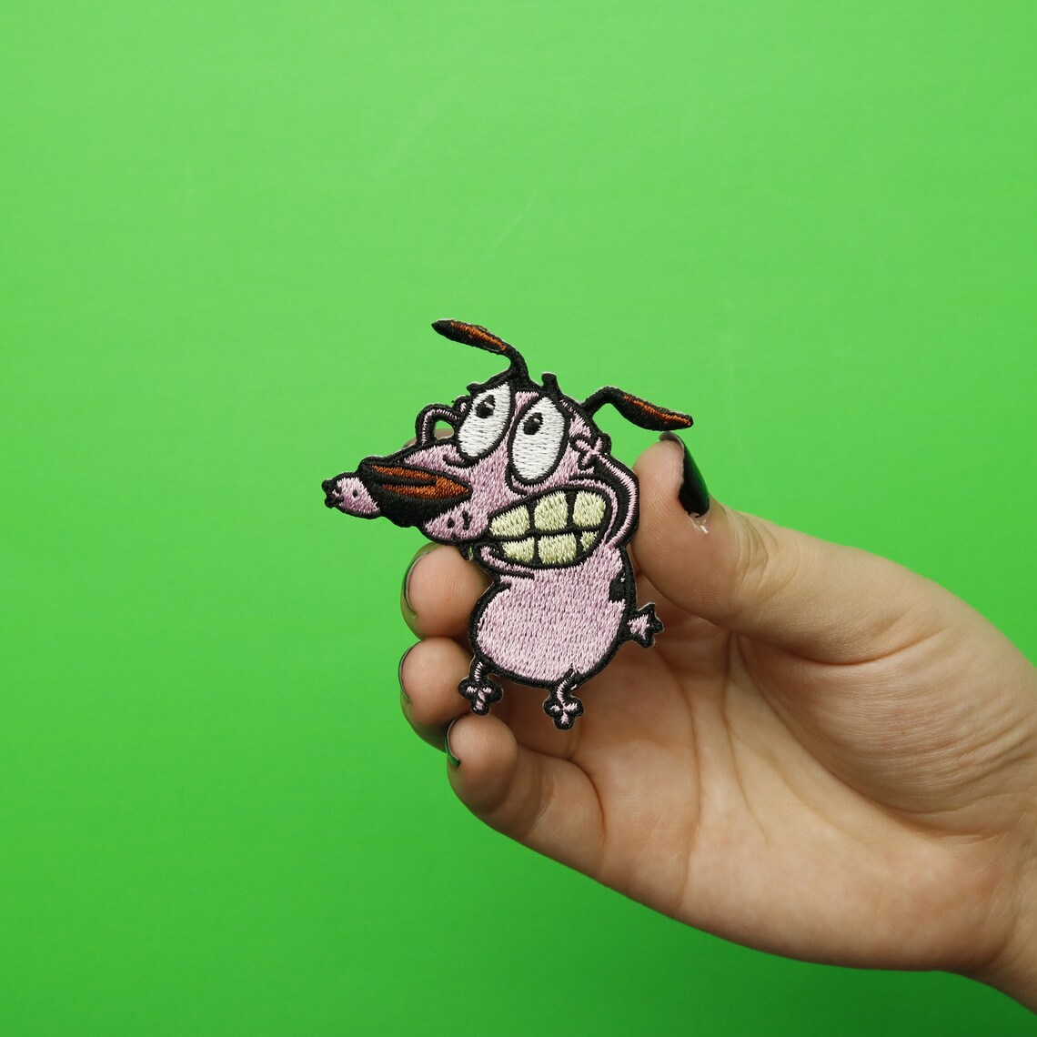 Officially Licensed Courage the Cowardly Dog Patch Cartoon Embroidered ...