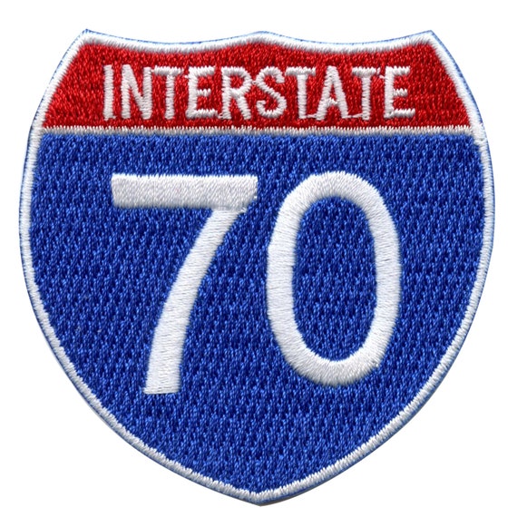 Interstate 70 Freeway Sign Patch Road I-70 Embroidered Iron on - Etsy